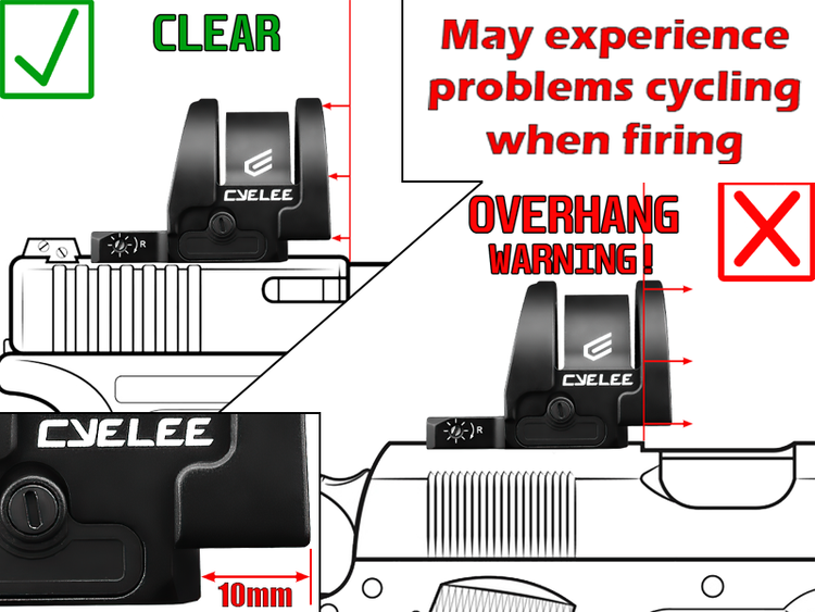 Cyelee Bull PRO, 3 MOA Red Dot, For the RMR Footprint – Cyelee Optics