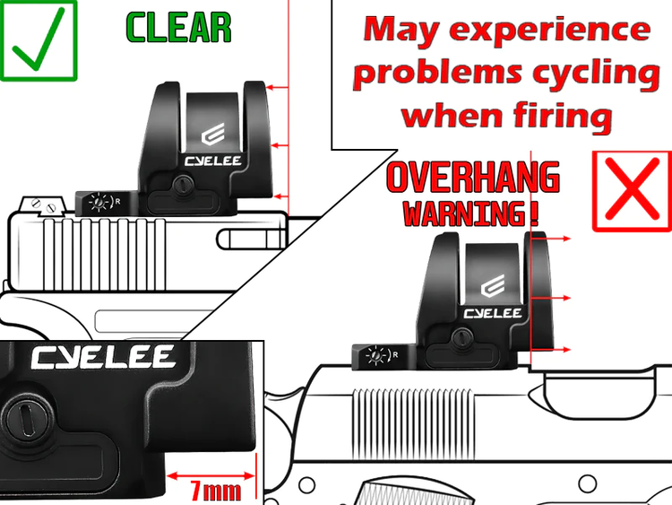 Cyelee GHOST HDG Red Dot – Oversized Window Optic with Drop-Proof Construction – Cyelee Optics